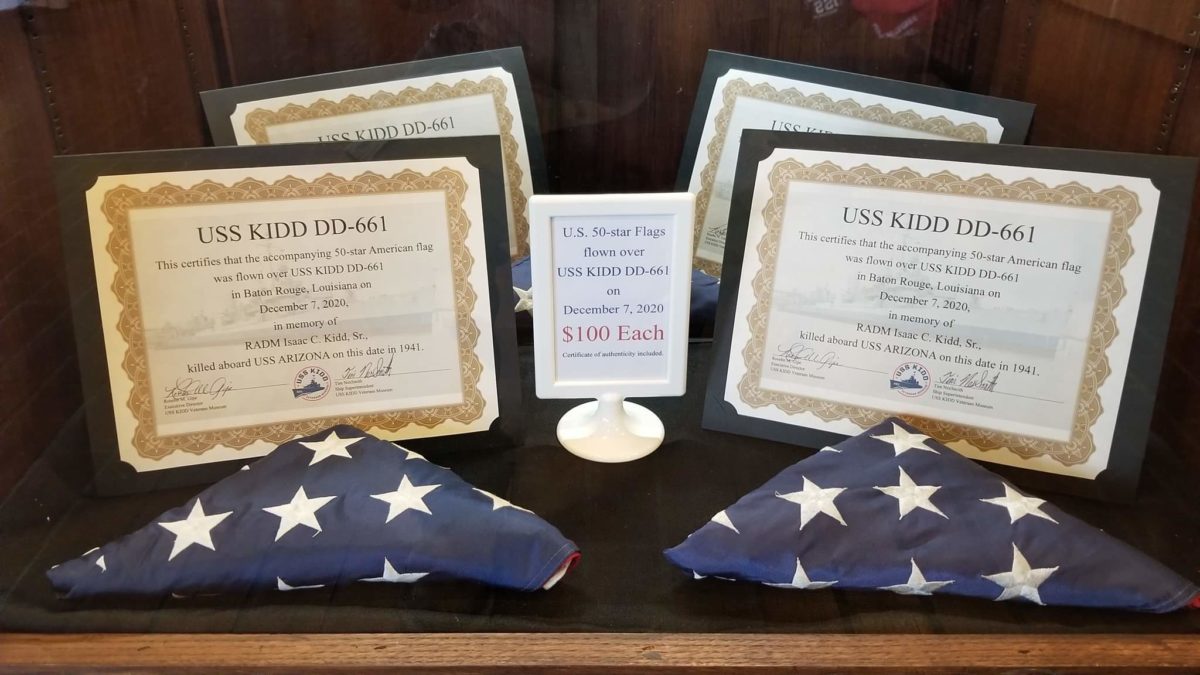 Collector's Flag - USS KIDD